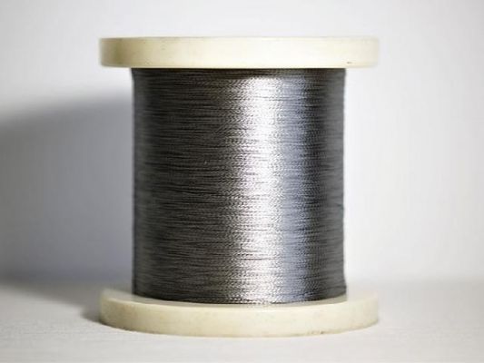 1-100um 316L 304 sintered conductive metal fiber twist thread ...